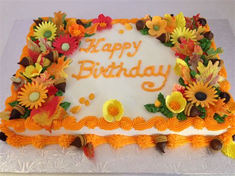 September Autumn Birthday Cake Autumn Birthday Party Ideas Autumn