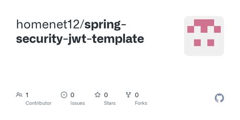 Github Homenet Spring Security Jwt Template