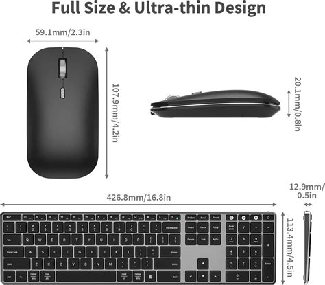 Buy Bluetooth Keyboard And Mouse Rechargeable Multi Device 24g Wireless Bluetooth Keyboard