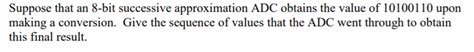 Solved Suppose That An 8 Bit Successive Approximation Adc