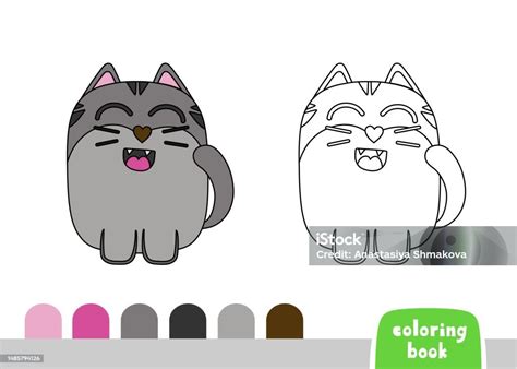 책 잡지 벡터 일러스트레이션 낙서 템플릿에 대한 어린이 페이지를 위한 귀여운 고양이 색칠 공부 0명에 대한 스톡 벡터 아트 및 기타 이미지 Istock