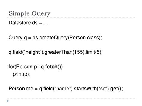 Mongodb Easy Java Persistence With Morphia