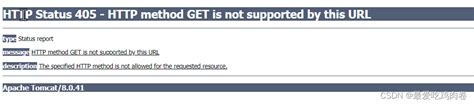 报405的原因java 405 Csdn博客