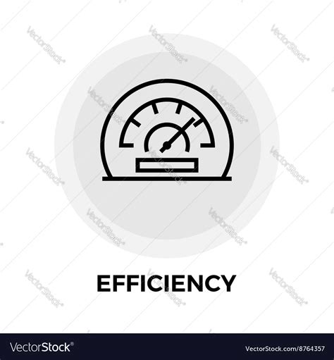 Efficiency Line Icon Royalty Free Vector Image