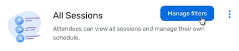 Configuring Session List Filters For Attendee Hub