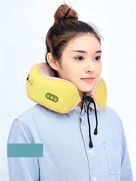 Gối Massage Cổ Chữ U Gối Massage Cổ Hồng Ngoại Gối Mát Xacao Cấp