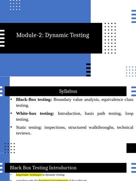 Dynamic Testing Pdf Software Testing Control Flow