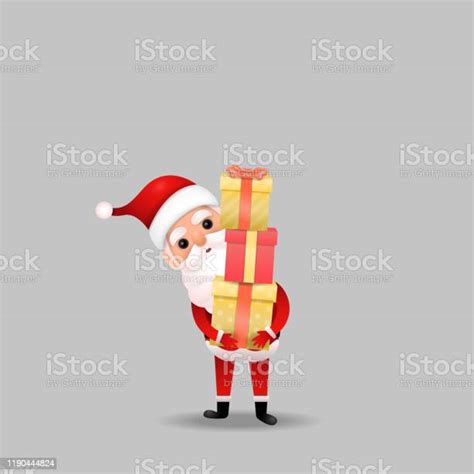 배경에 재미 행복 산타 클로스 문자 메리 크리스마스와 새해 복 야 휴일 인사말 카드입니다 라이프 스타일 및 휴일 개념 벡터 디자인 그림입니다 12월에 대한 스톡 벡터 아트