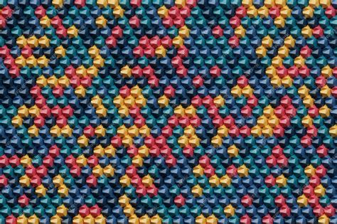 Premium Photo Abstract Row Of Colorful Futuristic Objects Background 3d Rendering