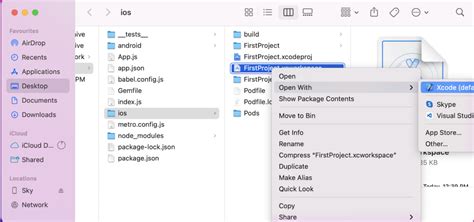 how to add an ios native framework in react native project absyz