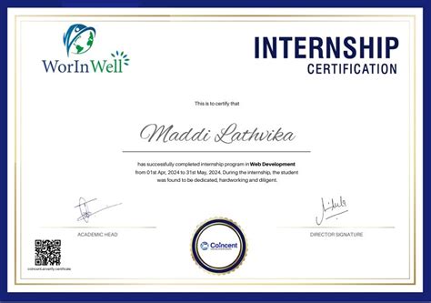 Maddi Lathvika On Linkedin This Is The Certificate Of Completion Of My Internship At