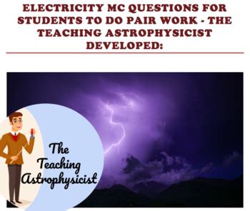 IGCSE Physics Electricity Practice Multiple Choice Questions TpT