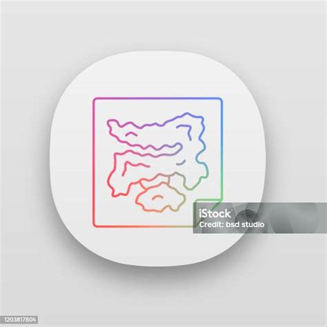 게임 맵 앱 아이콘입니다 가상 비디오 컴퓨터 전략적 세계지도 플레이어 위치 게임 세계 계획 네비게이션 Uiux 사용자 인터페이스 웹 또는 모바일 응용 프로그램입니다 벡터