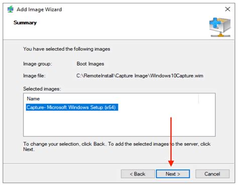 how to create a capture image on windows deployment services