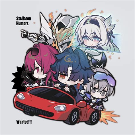 Firefly Kafka Silver Wolf Blade And Sam Honkai And 1 More Drawn By Platinumo0baijin0o