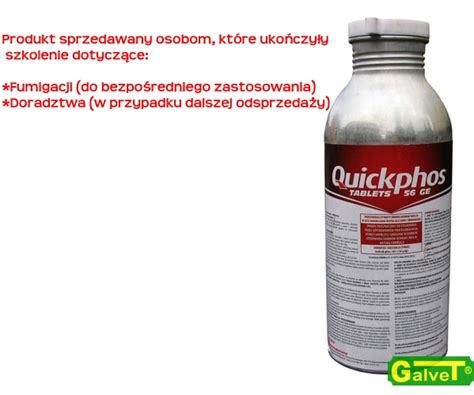 Quickphos Tablets 56 Ge Do Fumigacjidezynsekcji Ziarna Zbóż I Nasion