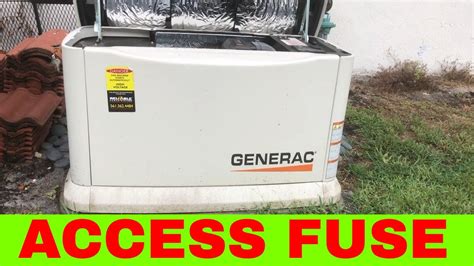 Generac Home Generator Tour And How To Access The Fuse Youtube