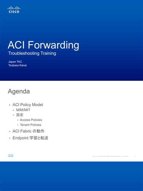 Aci Forwarding Troubleshooting Training Pdf