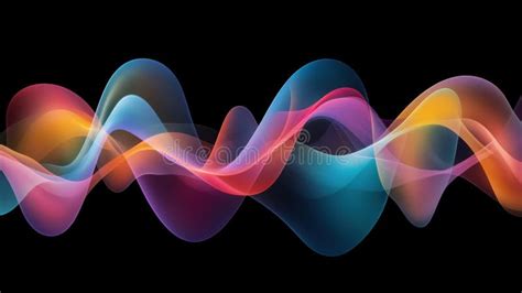 A Vibrant Abstract Design Of Overlapping Curved Lines In Various