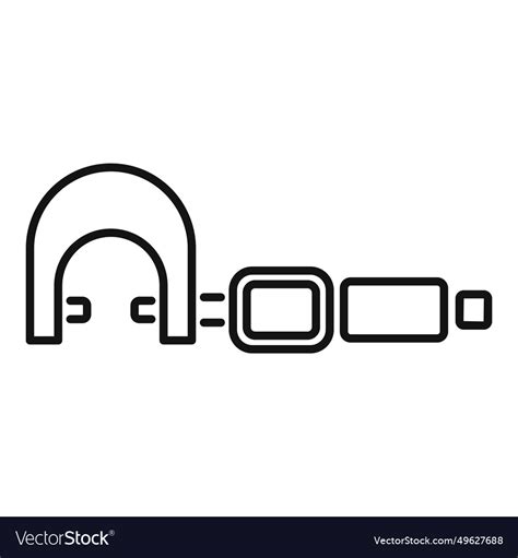 Work Digital Micrometer Icon Outline Royalty Free Vector