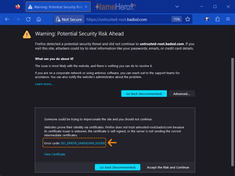 How To Fix Error Code Neterrcertauthorityinvalid