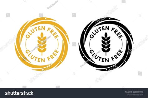 Gluten Free Design Logo Template Illustration Stock Vector Royalty