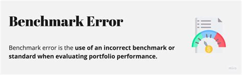 Benchmark Meaning Types Benchmark Index Benchmark Error And More