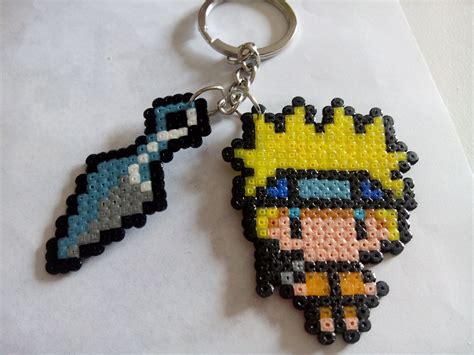 Llavero Naruto Hecho Con Hama Bead Mini Nerdy Perler Beads Perler