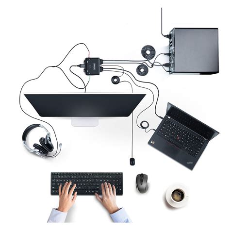 Startech Port Hybrid Usb C Hdmi Cable Kvm Switch C H Uac Cbl Kvm Mwave