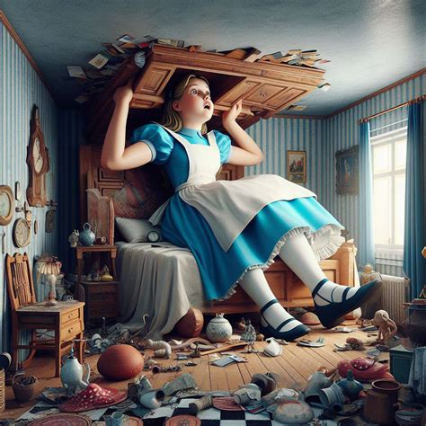 Alice In Wonderland Stucked In The House By Gromac916 On Deviantart