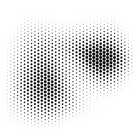 Halftone Vector Background Monochrome Halftone Pattern Abstract Geometric Dots Background