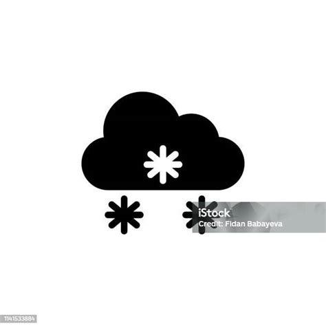 눈 덮인 구름 아이콘입니다 날씨 그림의 요소입니다 기호와 기호는 웹 로고 모바일 앱 Ui Ux에 사용할 수 있습니다 가을에 대한 스톡 벡터 아트 및 기타 이미지 Istock