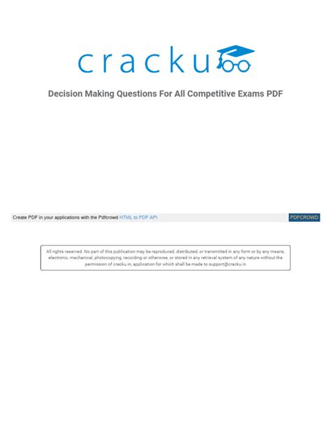 Decision Making Questions Book Pdf