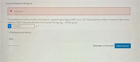 Solved The Equilibrium Fraction Of Lattice Sites That Are