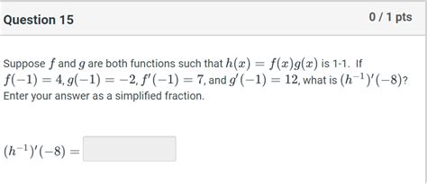 suppose f and g are both functions such that