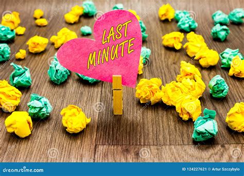 Conceptual Hand Writing Showing Last Minute Business Photo Text Done Or Occurring At The Latest