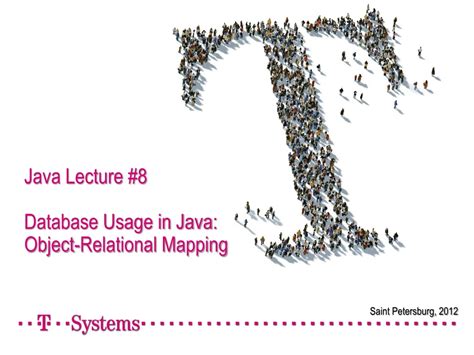 Ppt Java Lecture 8 Database Usage In Java Object Relational Mapping Powerpoint