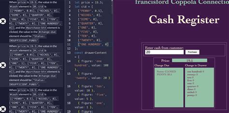 Build A Cash Register Project The Tests Fail JavaScript The