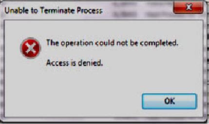 Unable To Terminate Process The Operation Could Not Be Completed Techyv