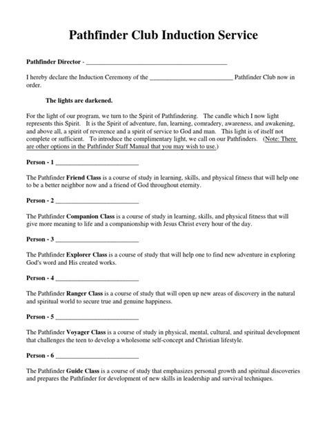 Induction Service Script Oregon Pdf Jesus