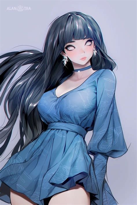 Hinata In A Blue Dress By AlanTraPY On Twitter