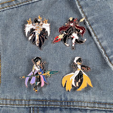 Genshin Impact ‘sexy Hu Tao Enamel Pin Distinct Enamel Pins