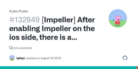 Impeller After Enabling Impeller On The Ios Side There Is A Problem