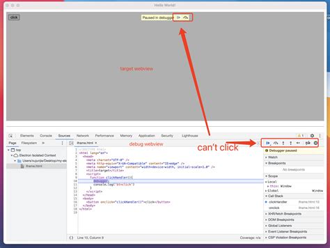 Bug When Webviewsrc Devtoolapphtml And Entering The Breakpoint