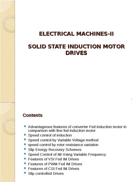 Solid State Induction Motors Drives Download Free Pdf Electric Motor Power Inverter