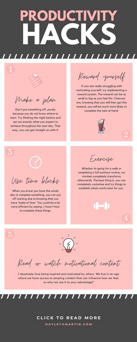 8 Productivity Hacks Stop Procrastinating Hayleyxmartin