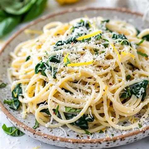Ricotta Spinach Lemon Spaghetti Recipe