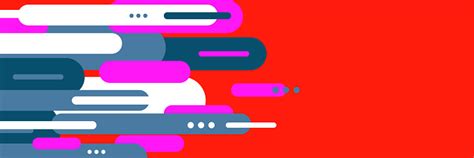 플랫 스틱 추상 레드 다채로운 복고풍 와이드 배너 디자인 배경 0명에 대한 스톡 벡터 아트 및 기타 이미지 0명 3차원