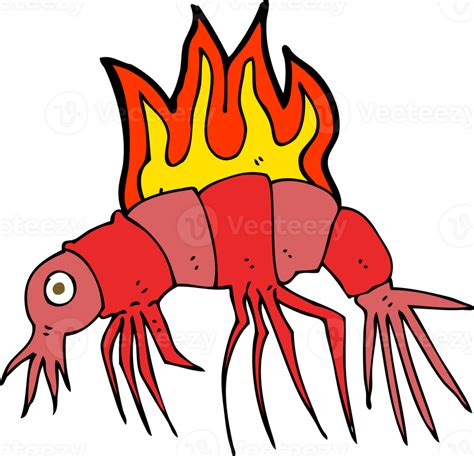 Cartoon Hot Shrimp 45040915 Png
