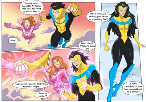 Rule 34 Atom Eve Breast Expansion Comic Female Gender Transformation Genderswap Mtf Hair